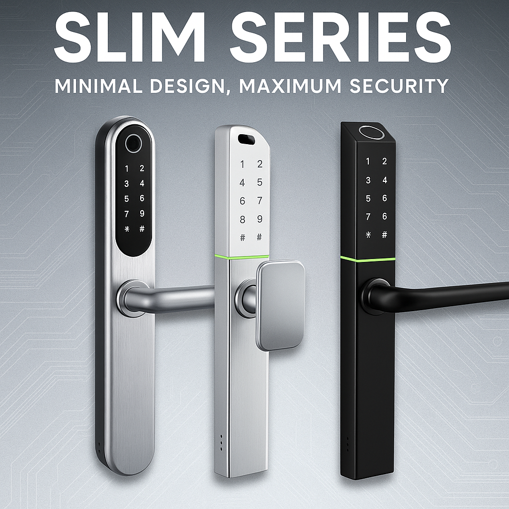 Slim Smart Door Lock Series | Advanced Security & Stylish Design – AU ...